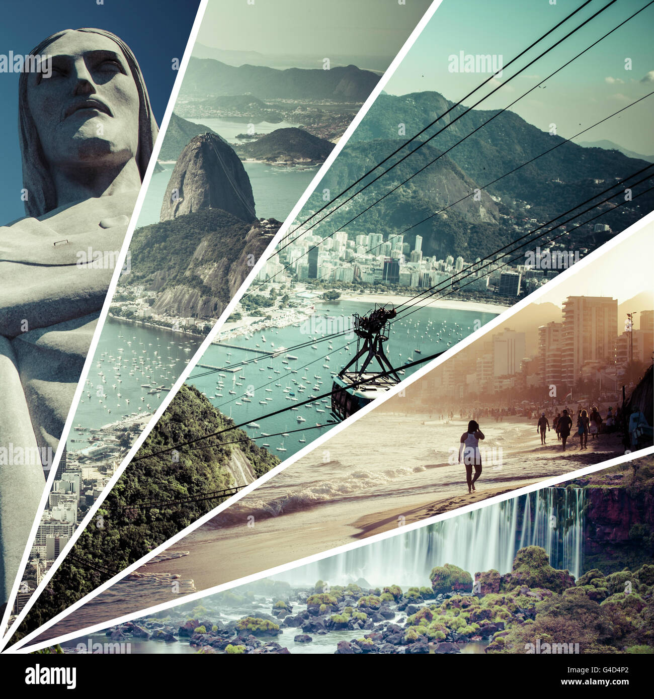 Collage of Rio de Janeiro (Brazil) images - travel background (my ...