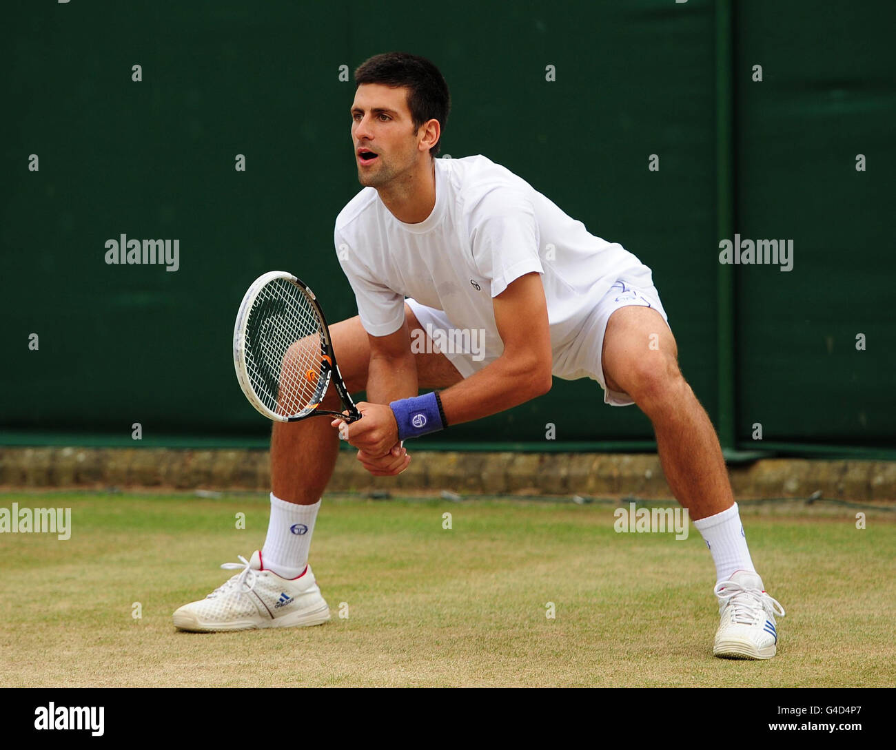 Djokovic practice hi-res stock photography and images - Alamy
