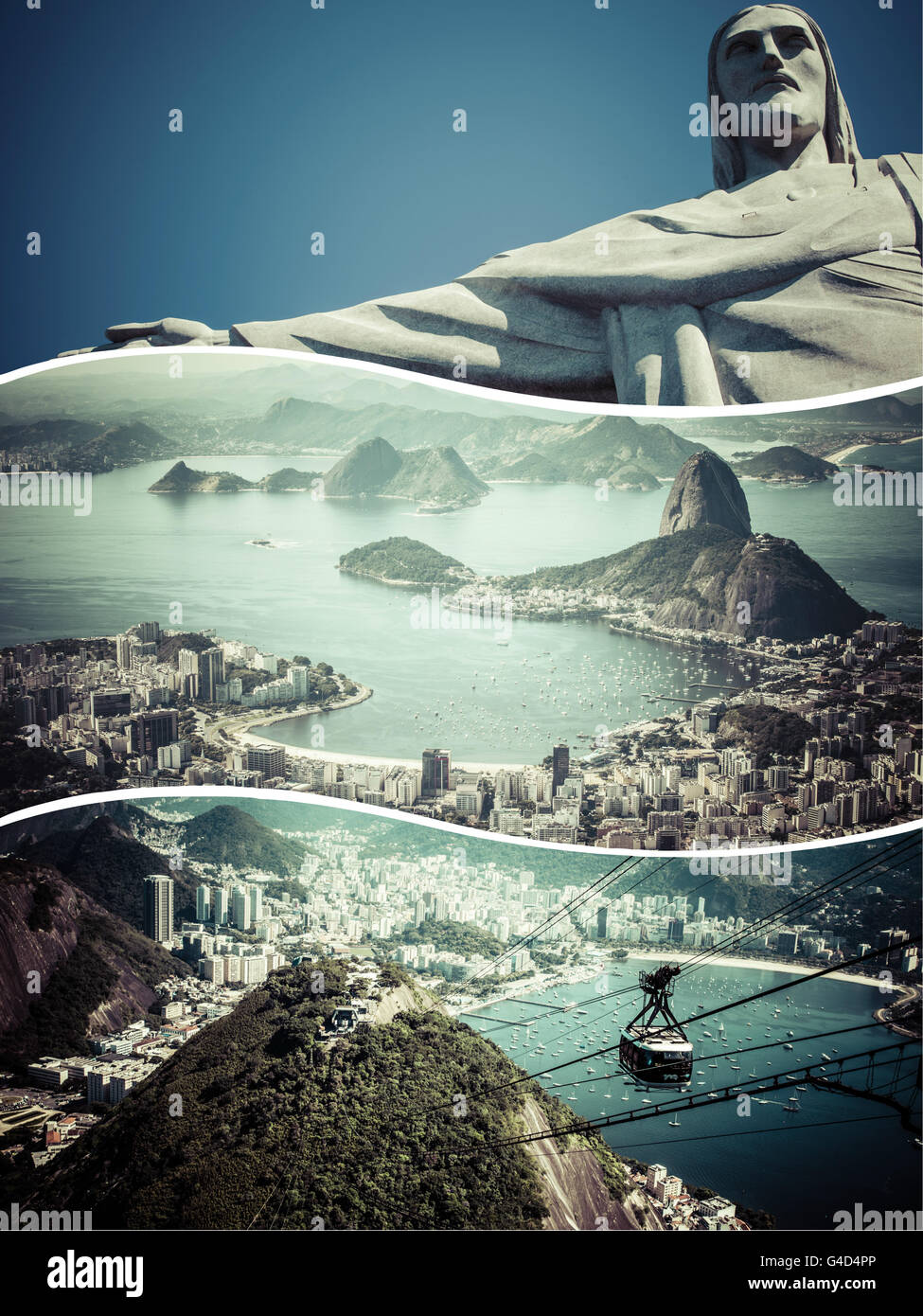 Collage of Rio de Janeiro (Brazil) images - travel background (my ...