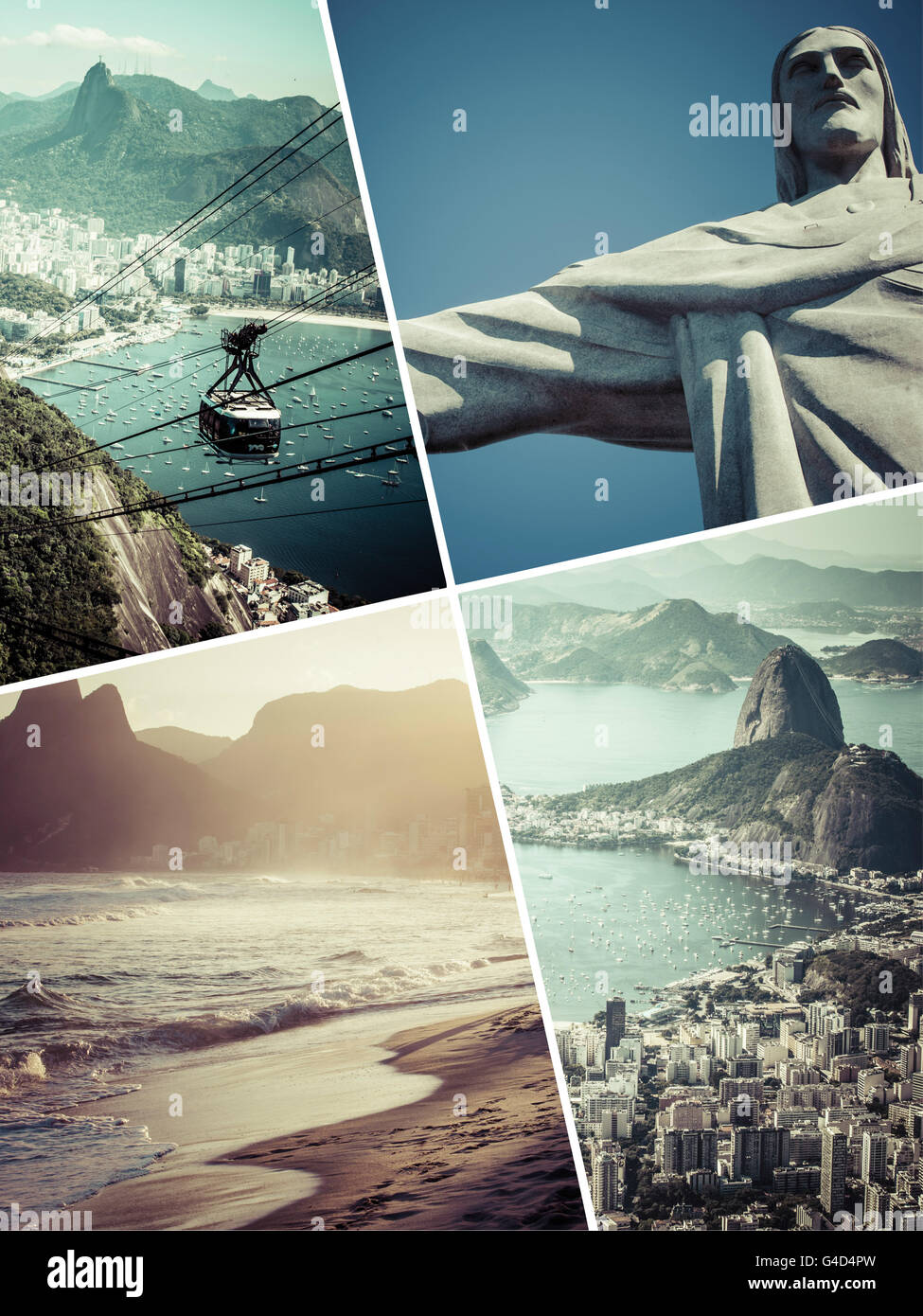 Collage of Rio de Janeiro (Brazil) images - travel background (my ...