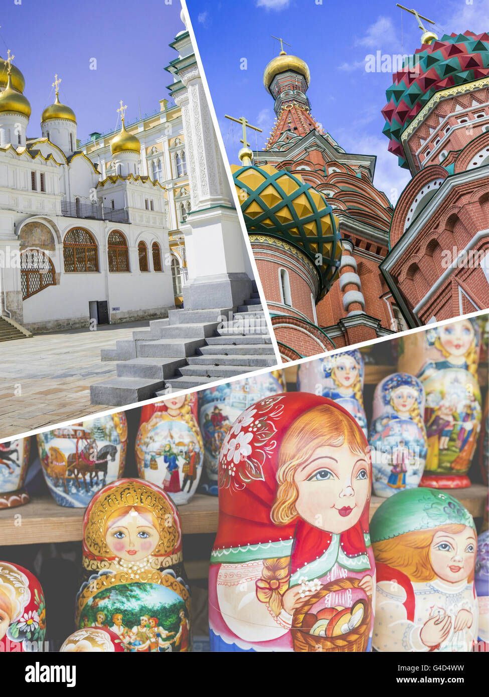 Collage of Moscow (Russia) images - travel background (my photos Stock ...