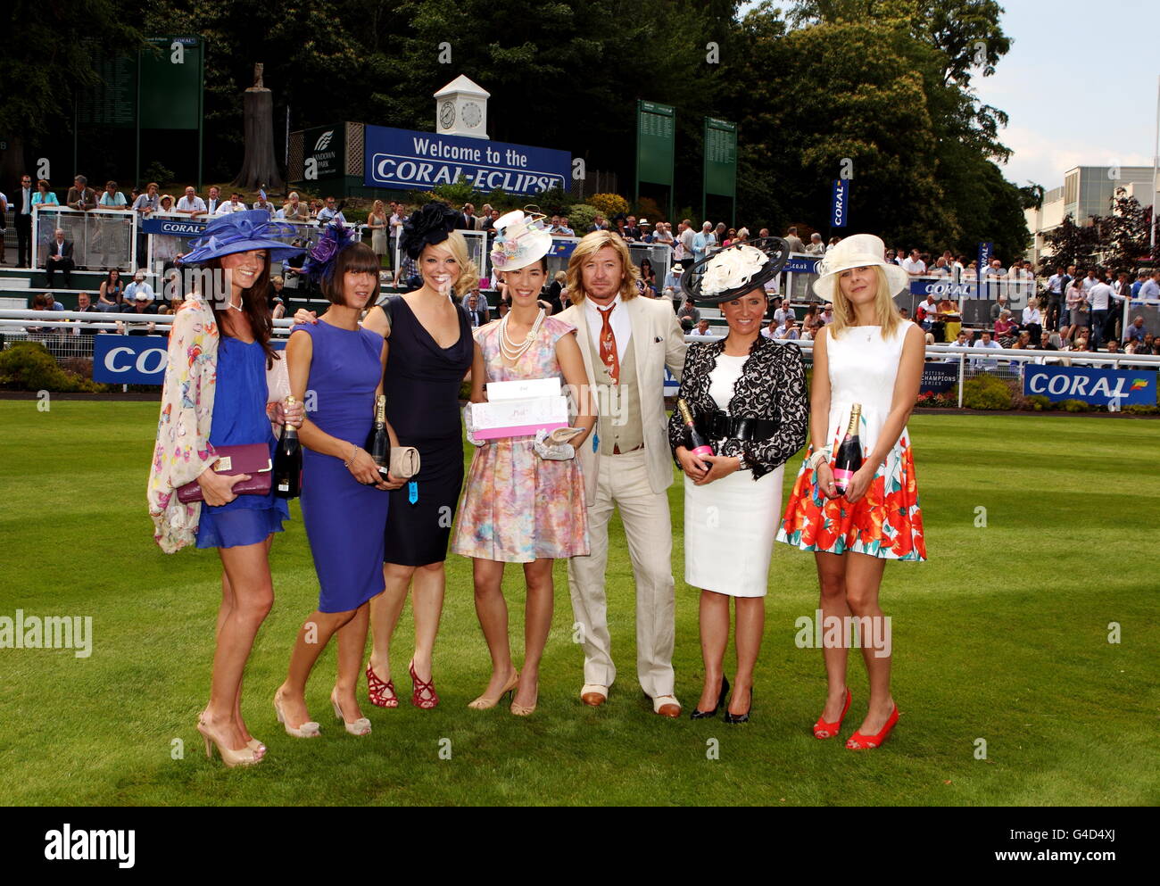 L-R; Hannah Bishop, Lisa Bersman, Celebrity Liz McClarnon, winner Kisa ...