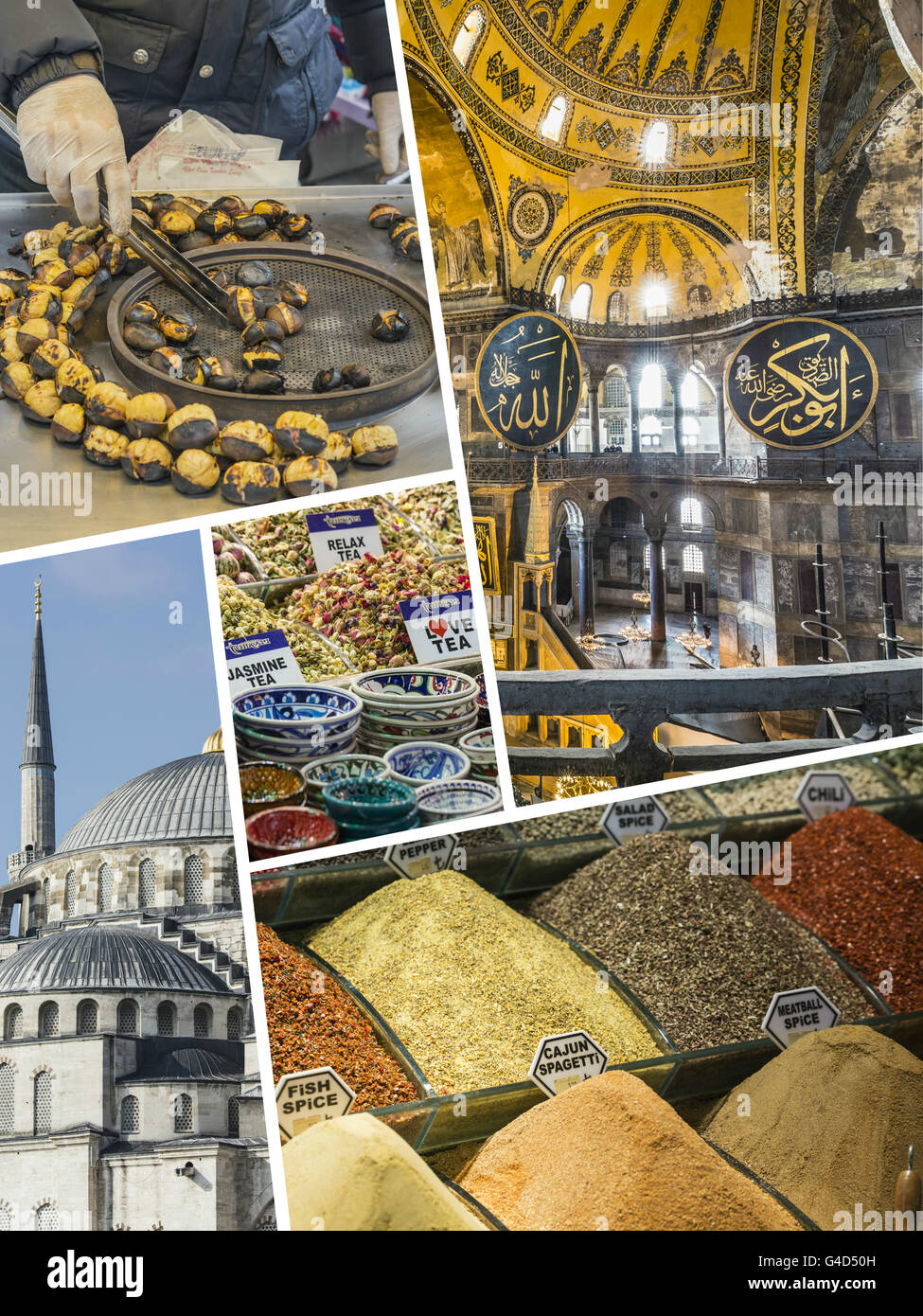 Collage of Istanbul ( Turkey ) images - travel background (my photos ...