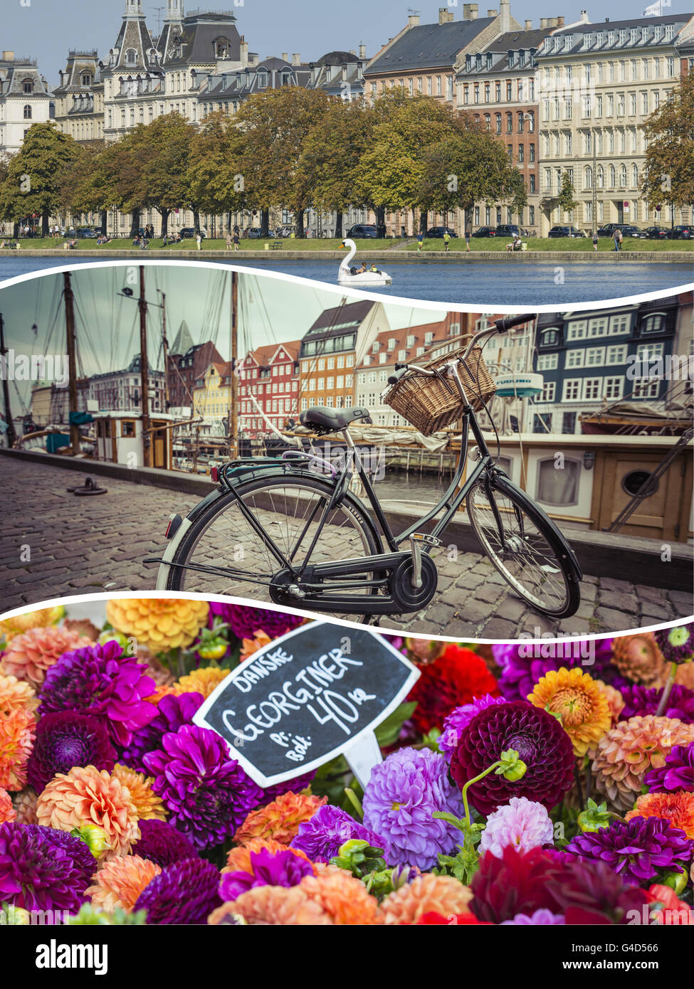 Collage of Copenhagen ( Denmark ) images - travel background (my photos ...