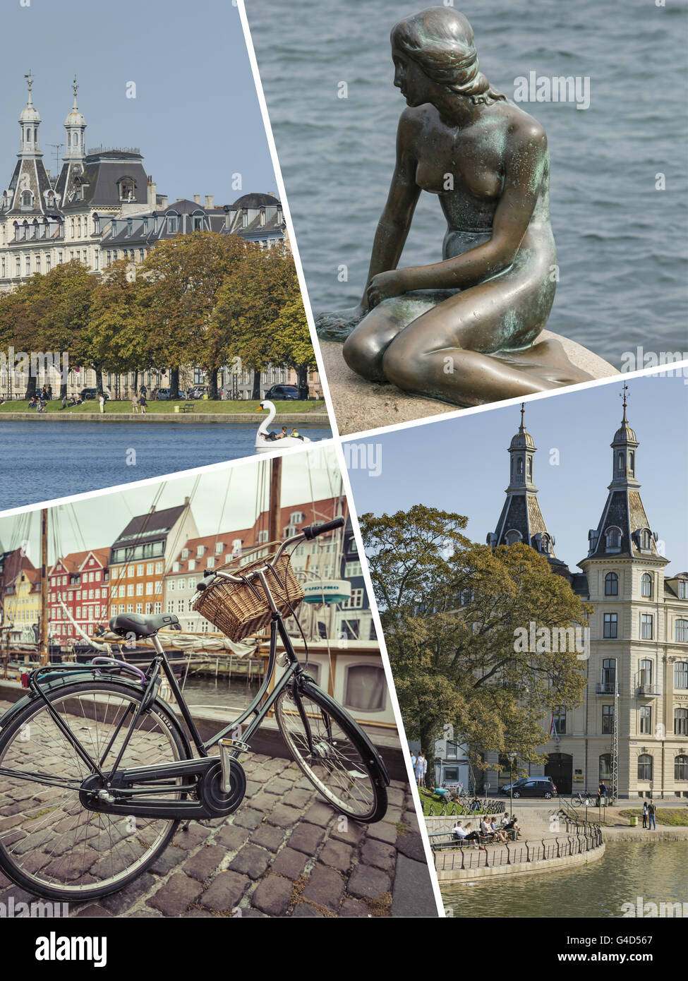 Collage of Copenhagen ( Denmark ) images - travel background (my photos ...