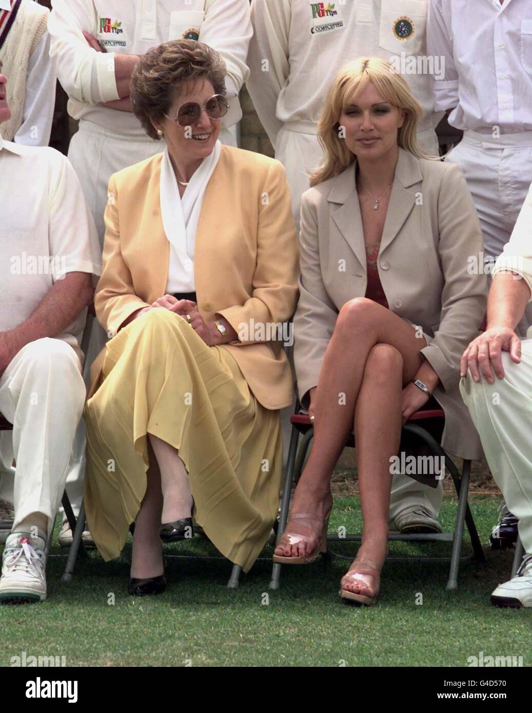 Norma Major, wife of former Prime Minister John Major (left), and her ...