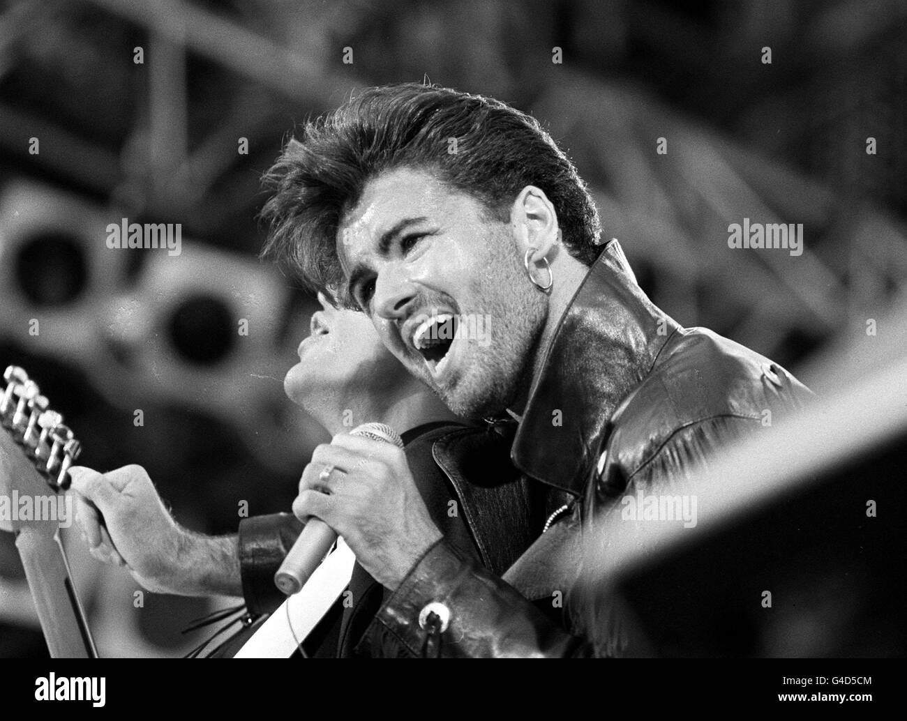 Music - Wham! The Final Concert - Wembley Stadium Stock Photo - Alamy