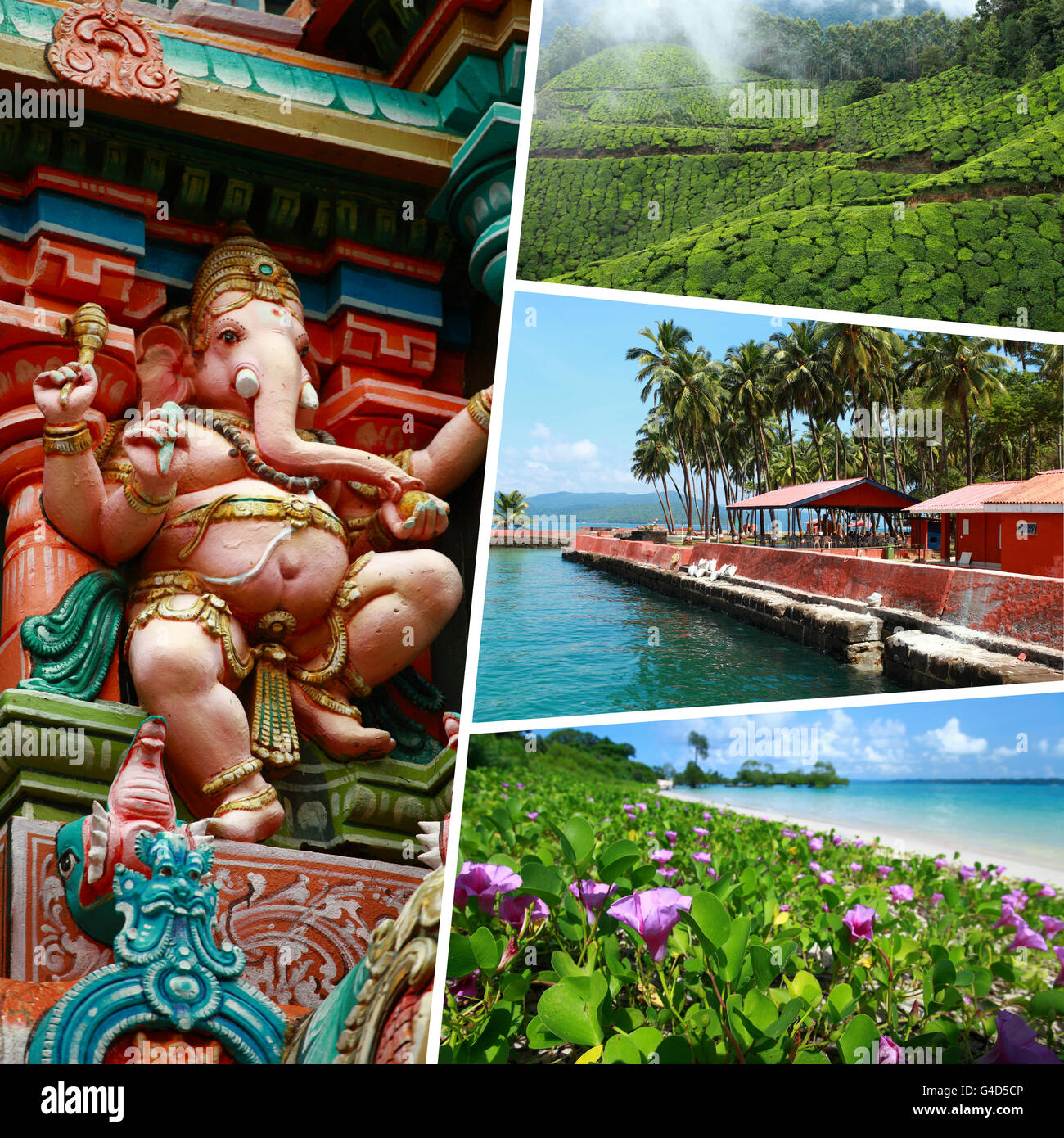 Collage of India images - travel background (my photos Stock Photo - Alamy