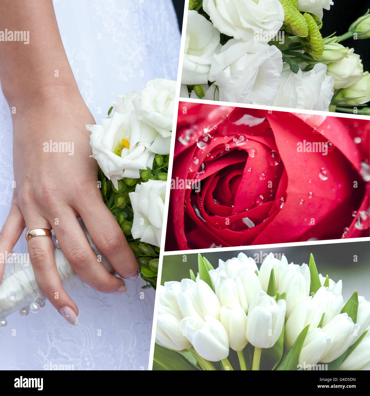 Collage of Wedding time sensational Stock Photo - Alamy