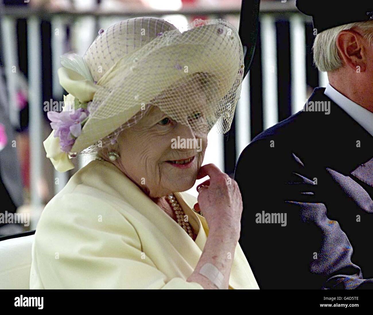 Queen Elizabeth The Queen Mother Ascot High Resolution Stock ...