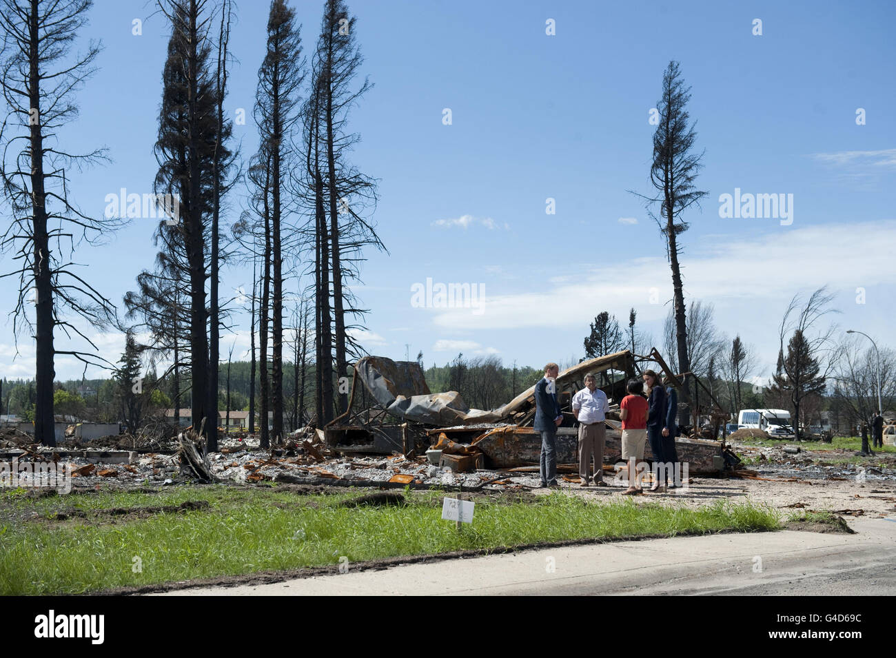 The Duke and Duchess of Cambridge visit Slave Lake, Northern Alberta in ...