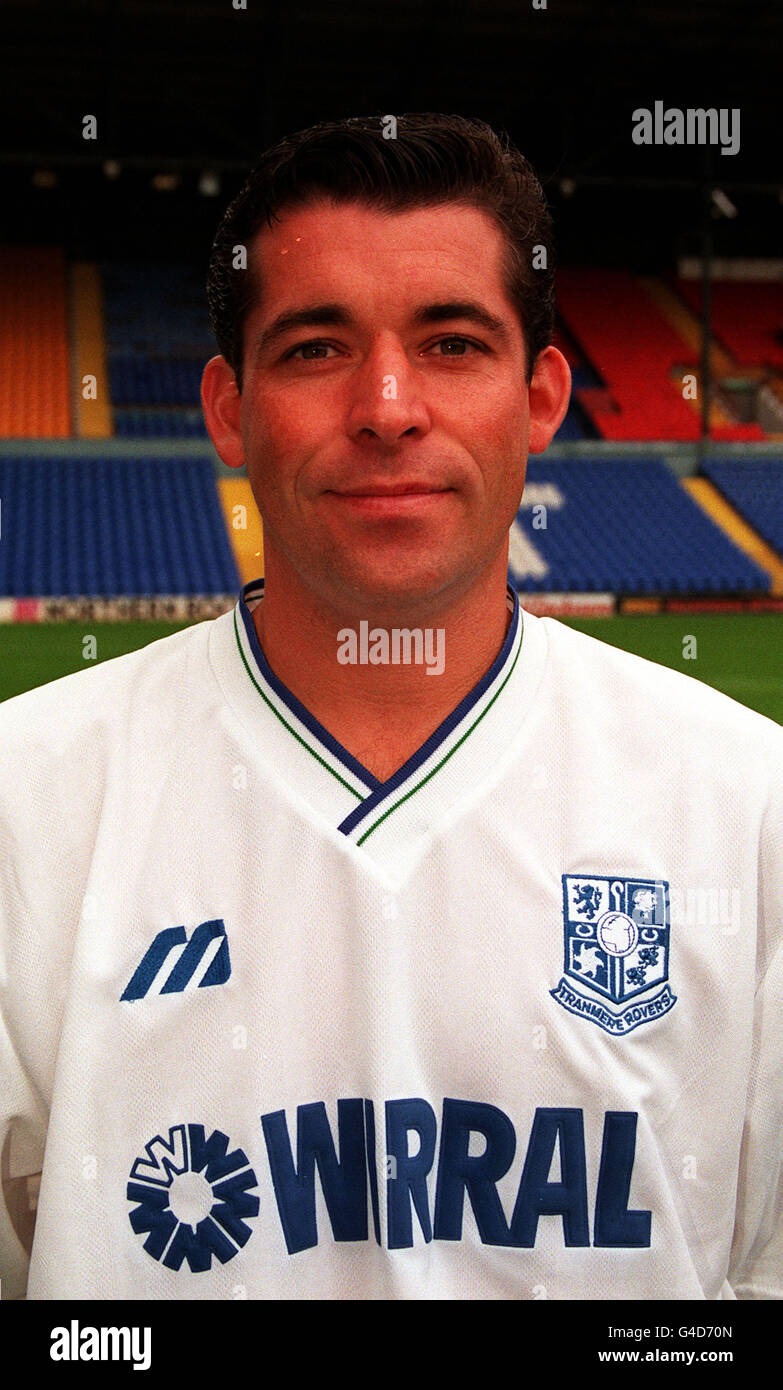 TRANMERE ROVERS FC. ANDY THOMPSON OF TRANMERE ROVERS FOOTBALL CLUB ...