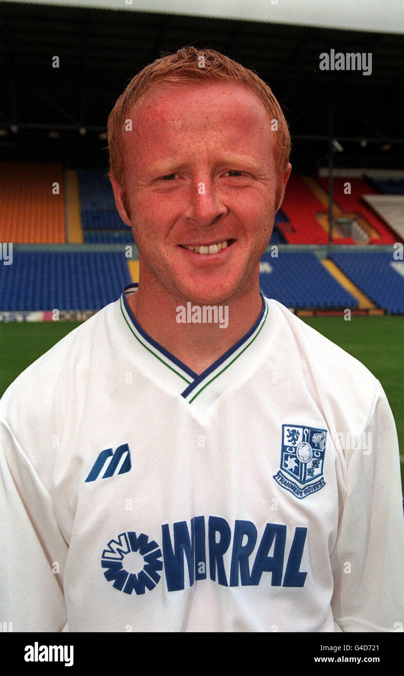 STEPHEN FRAIL OF TRANMERE ROVERS FOOTBALL CLUB Stock Photo - Alamy