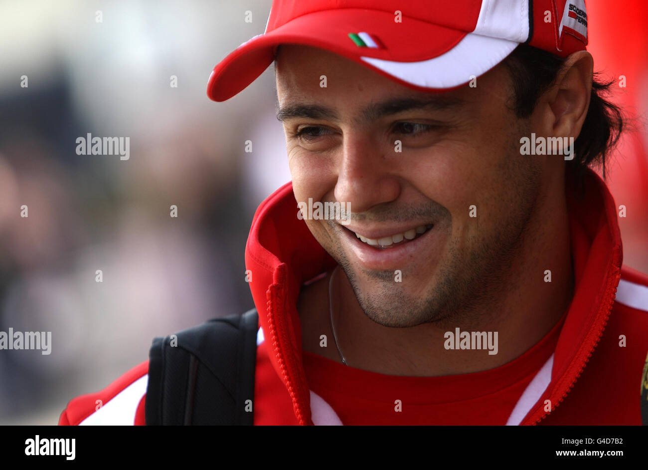 Ferrari's Felipe Massa of Brazil before the Formula One Santander ...