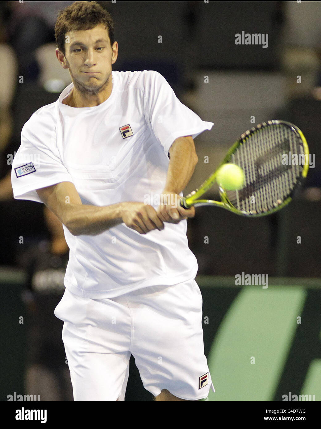 Great Britain's James Ward during play against Luxembourg's Mike ...