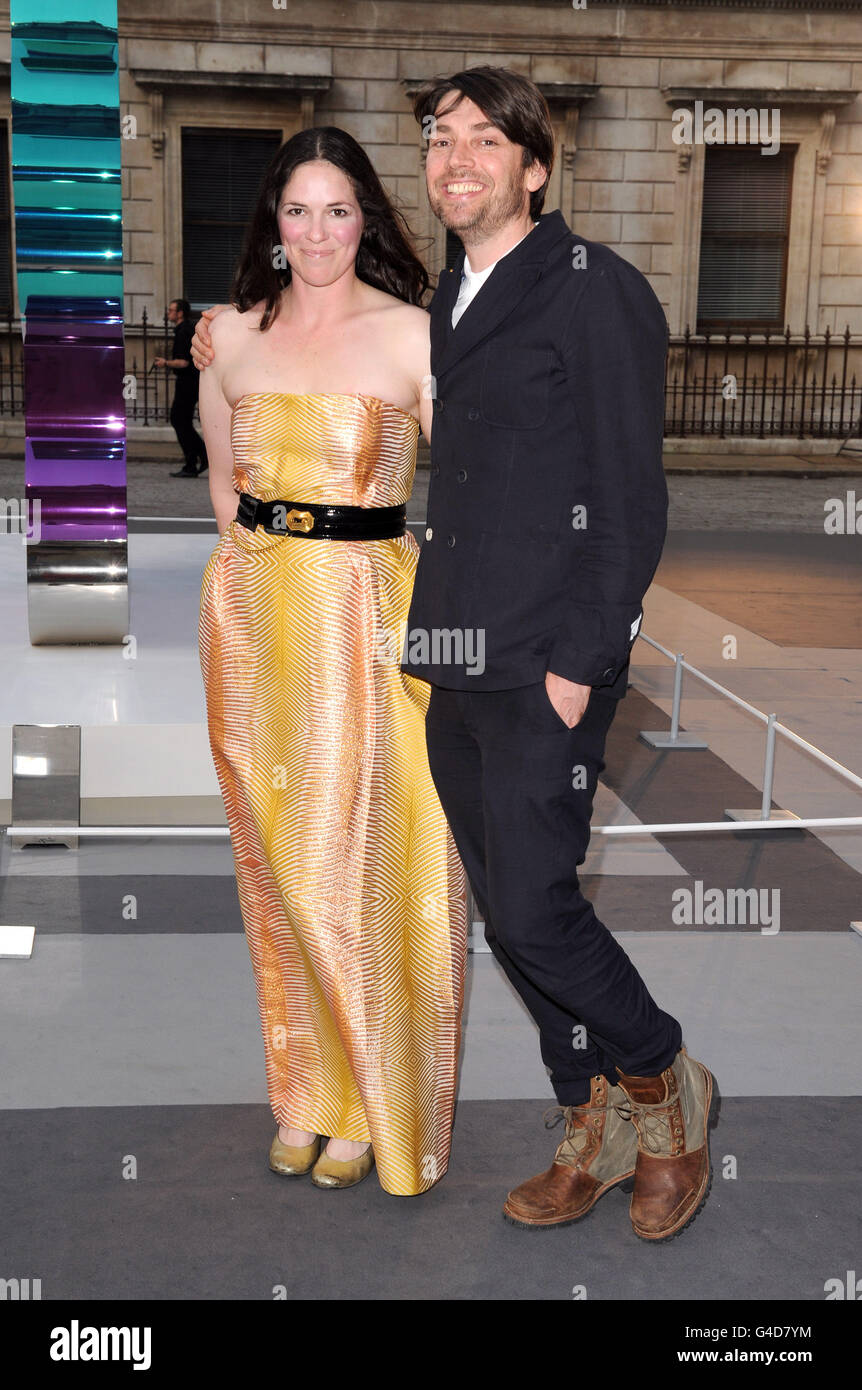 Alex james wife claire royal academy arts summer exhibition 2011 hi-res ...