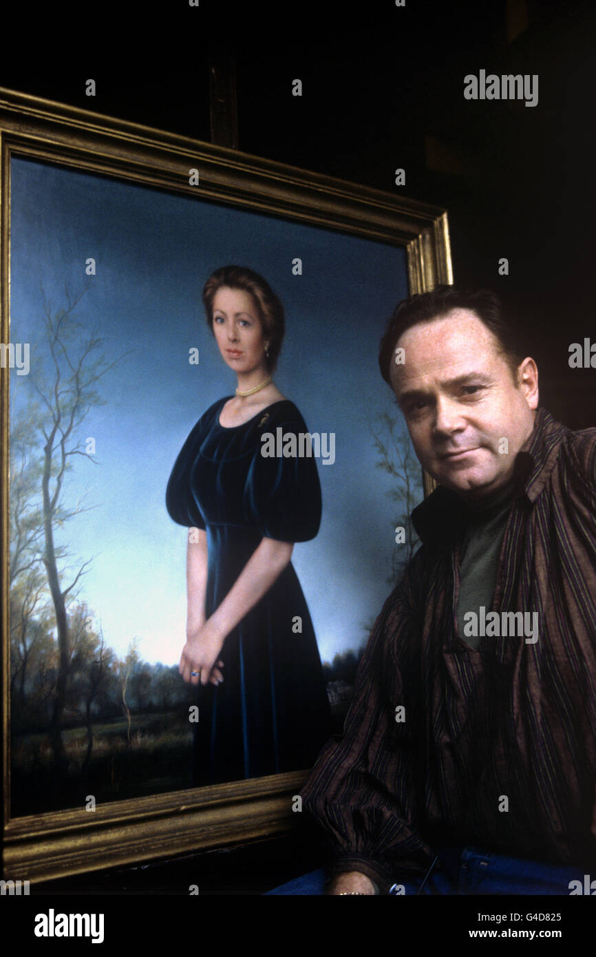 Art - Portrait of Princess Anne - London Stock Photo - Alamy