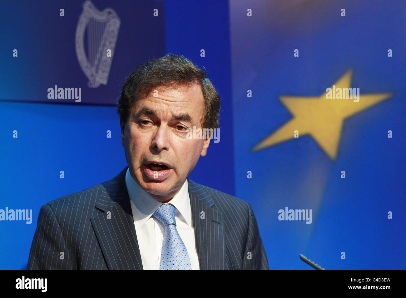 Irish minister justice alan shatter td pictured government press centre ...