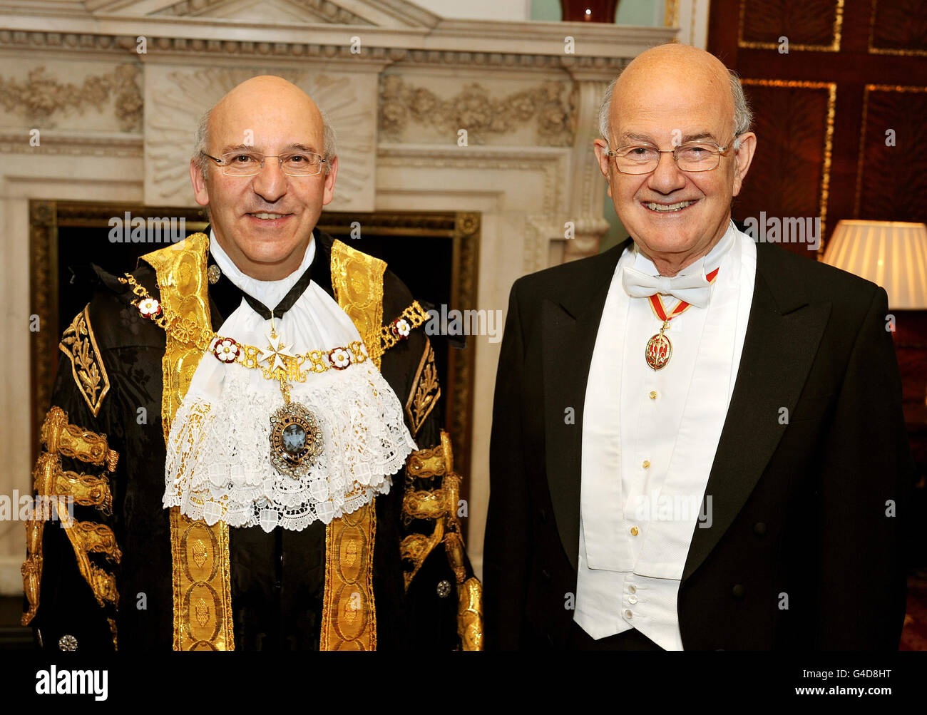 The Rt Hon Lord Mayor of London Alderman Michael Bear stands with the ...