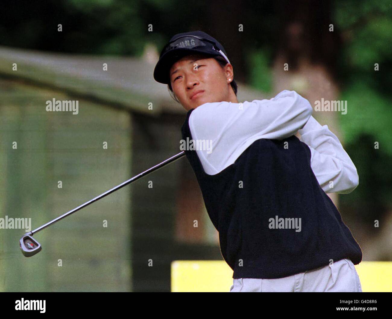 Se Ri Pak drives from the first hole at the Weetabix British Women's ...