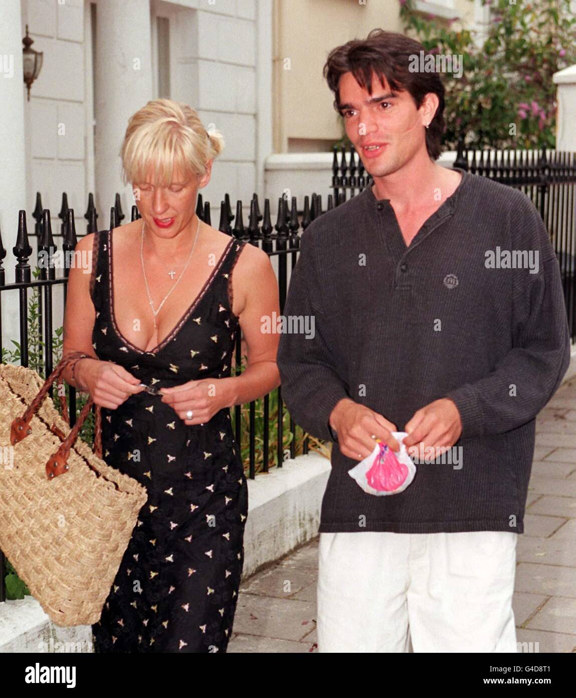 Paula Yates and her male friend reportedly 26-year-old Kingsley ...