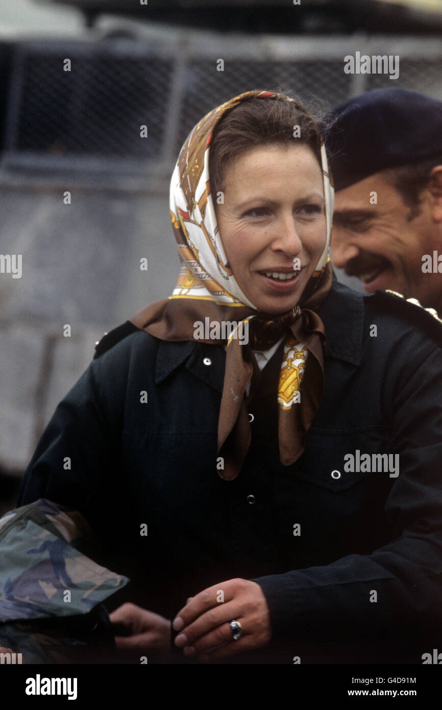 Royalty - Princess Anne Worcestershire and Sherwood Foresters Visit ...