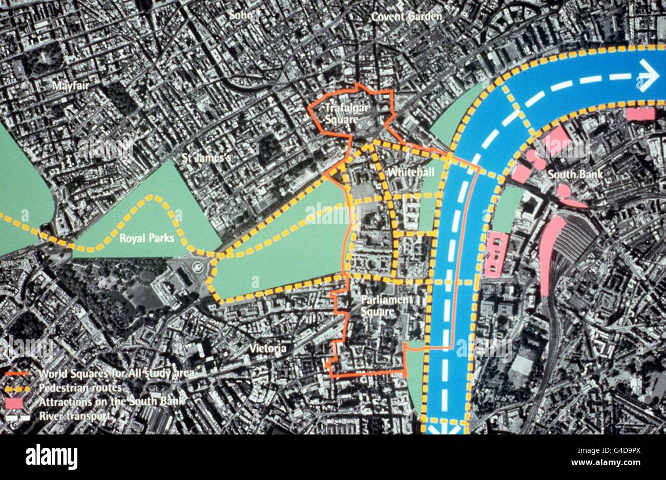SQUARES Central London proposal Stock Photo - Alamy
