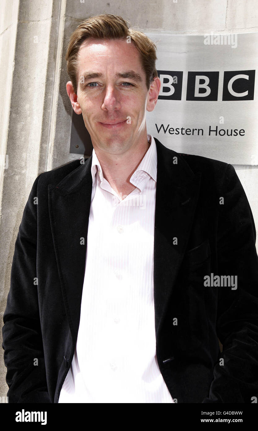 Irish TV and Radio presenter Ryan Tubridy, at BBC Radio Centre, London ...