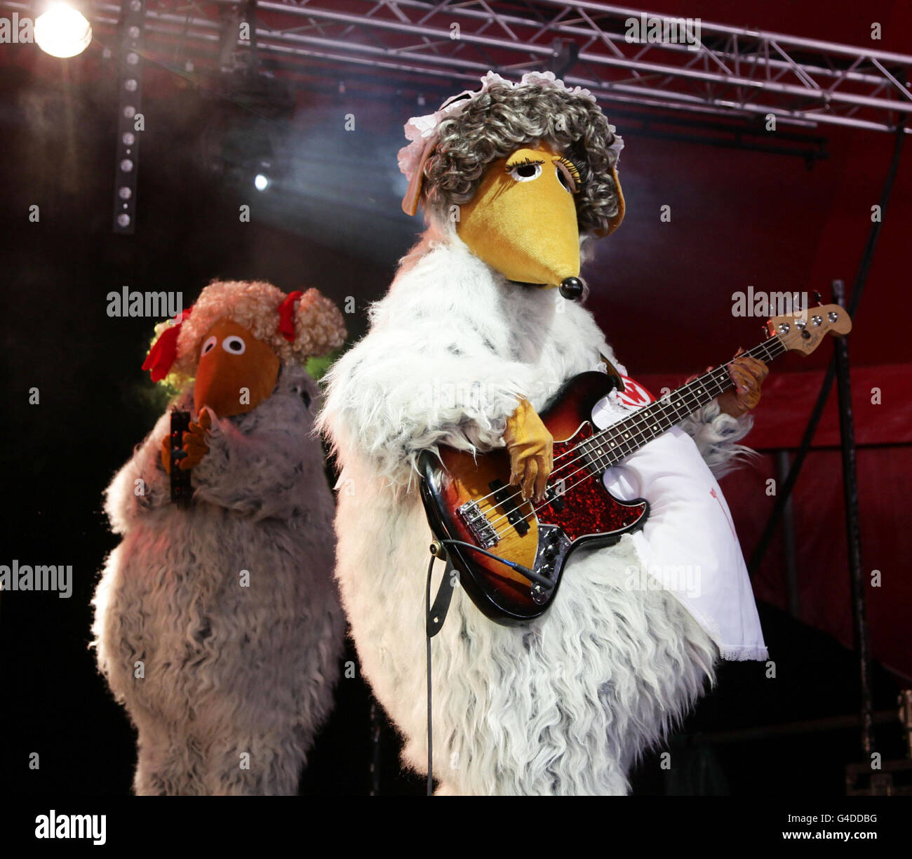 The Wombles performing on the Avalon Stage at the Glastonbury Music ...