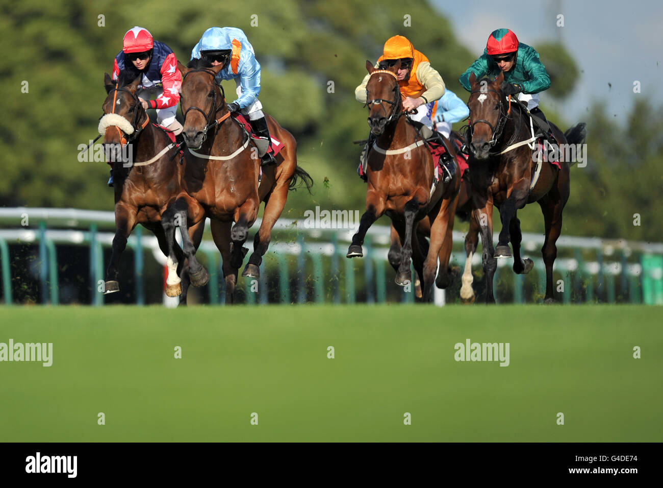 Horse Racing - Race Evening - Haydock Park Racecourse Stock Photo - Alamy