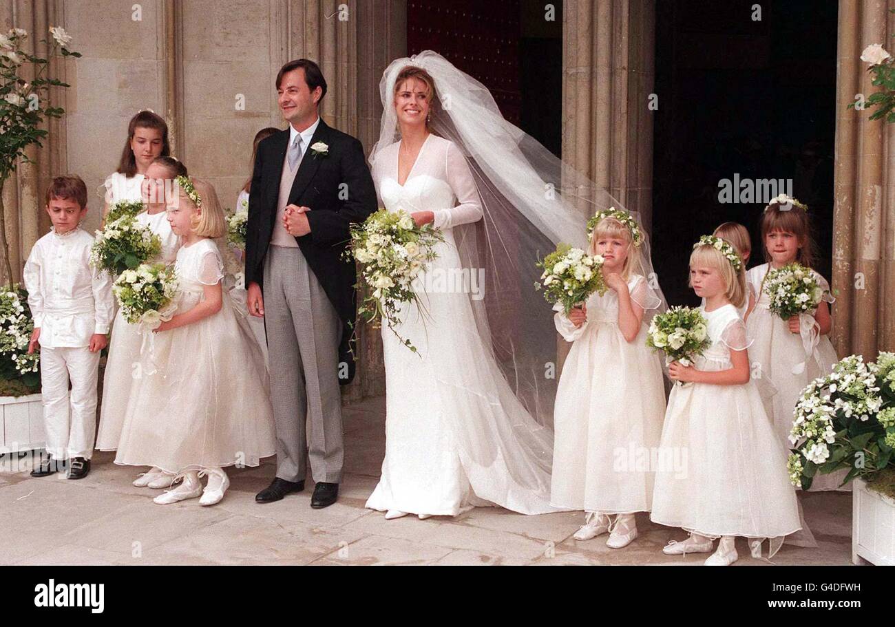 Timothy knatchbull and isabella norman at winchester cathedral hi-res ...