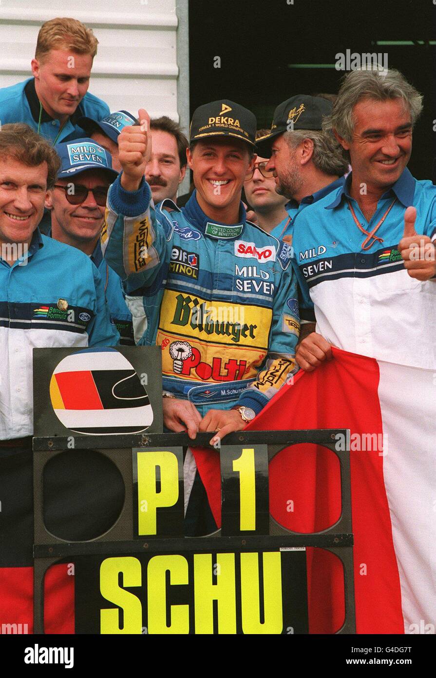 AUSTRALIAN GRAND PRIX. MICHAEL SCHUMACHER CELEBRATES WINNING THE WORLD ...