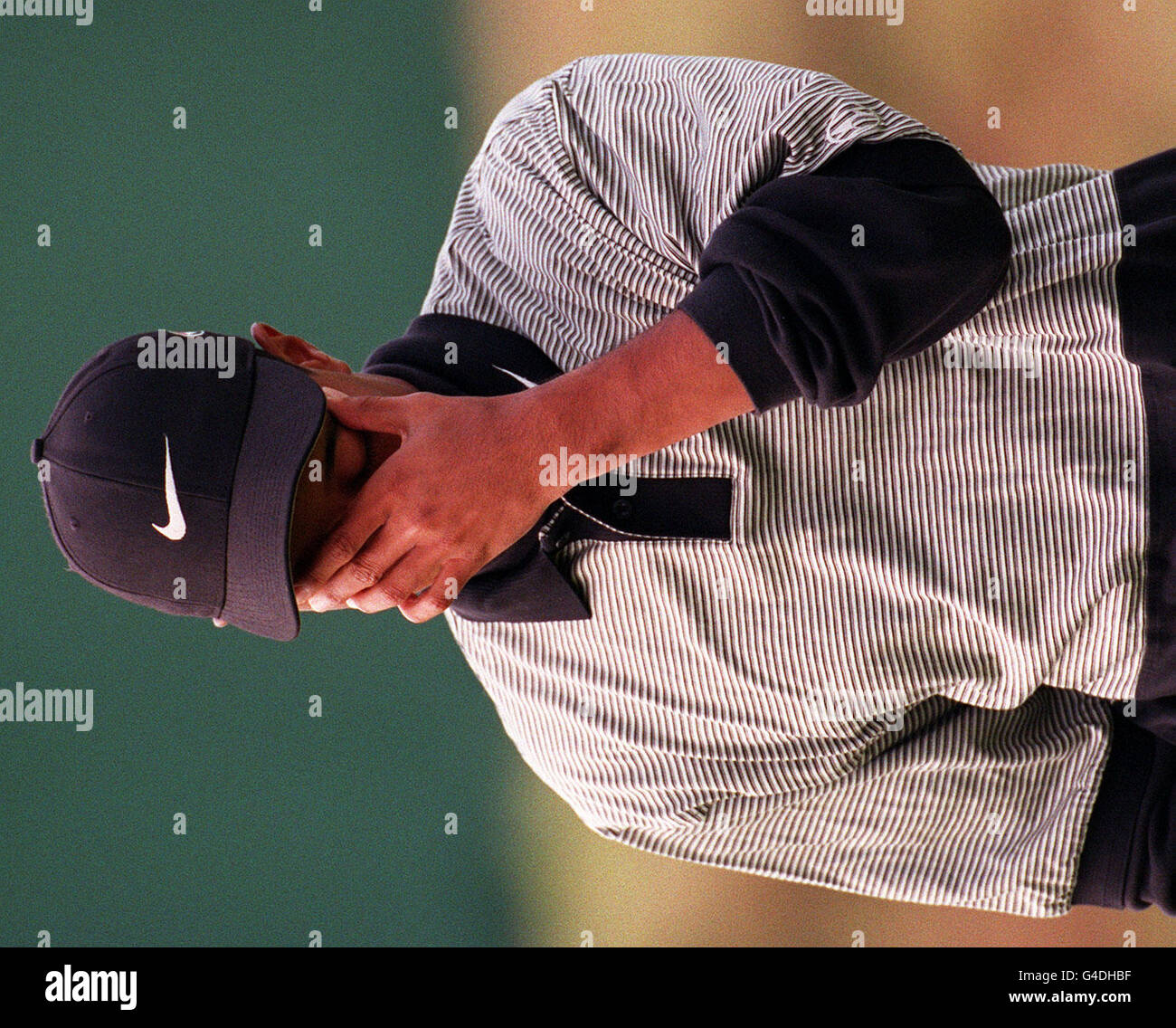 OPEN GOLF Woods dejected Stock Photo - Alamy