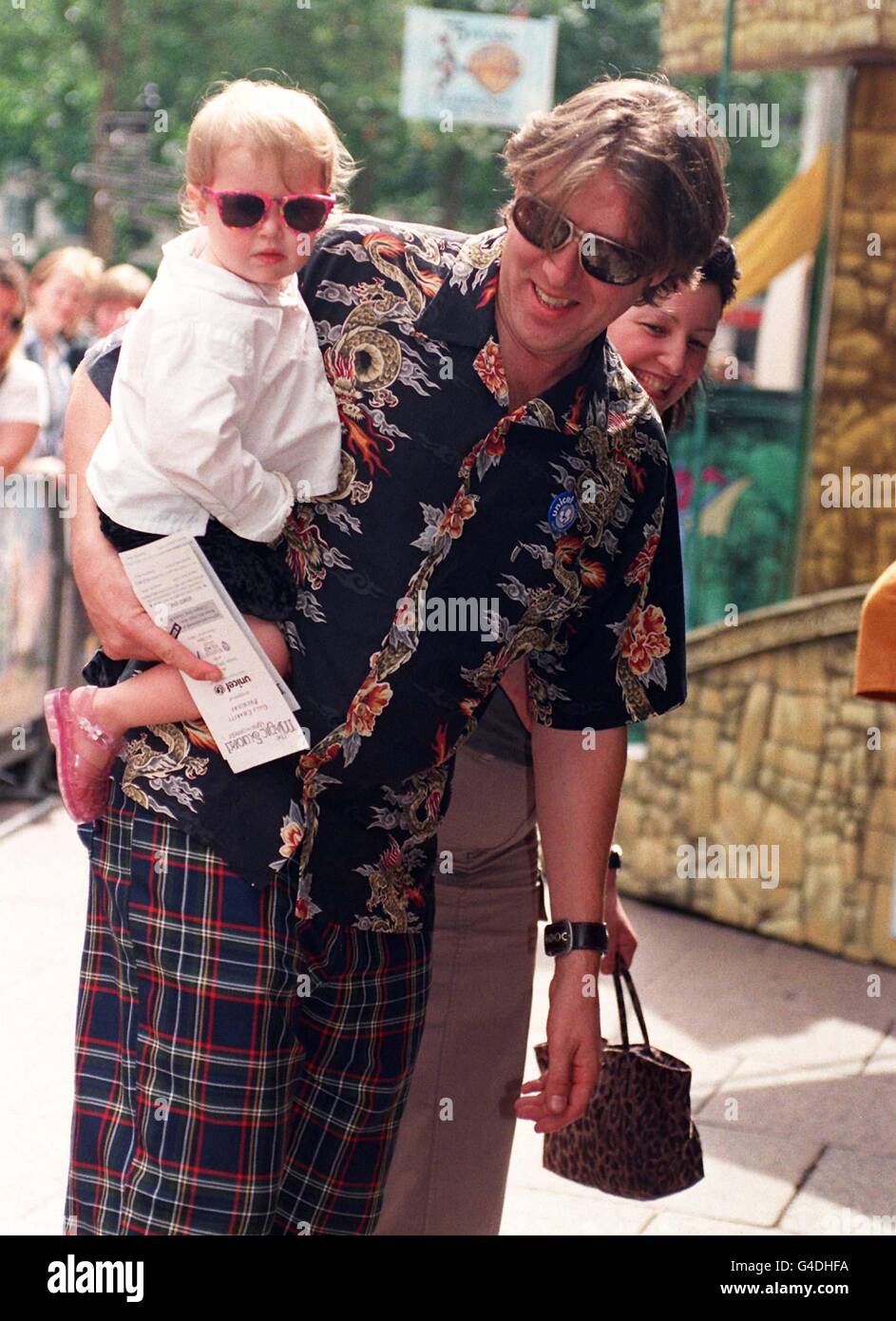 TV presenter Jonathan Ross and his 18-month-old daughter Honey Kinny ...