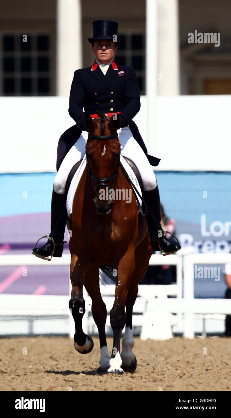 Great Britain's Pippa Funnell riding Billy Shannon during day one of ...