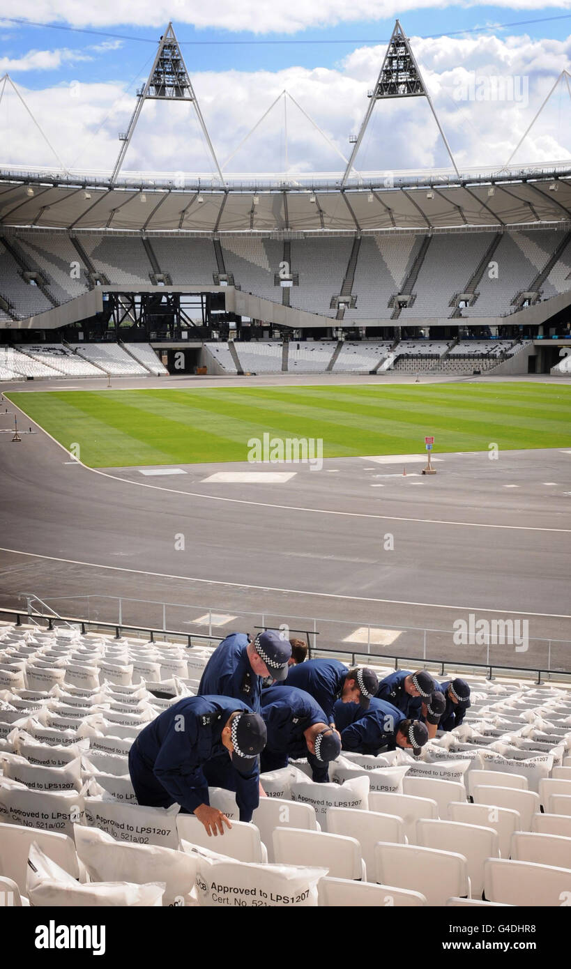 Police exercise at Olympic Stadium Stock Photo - Alamy