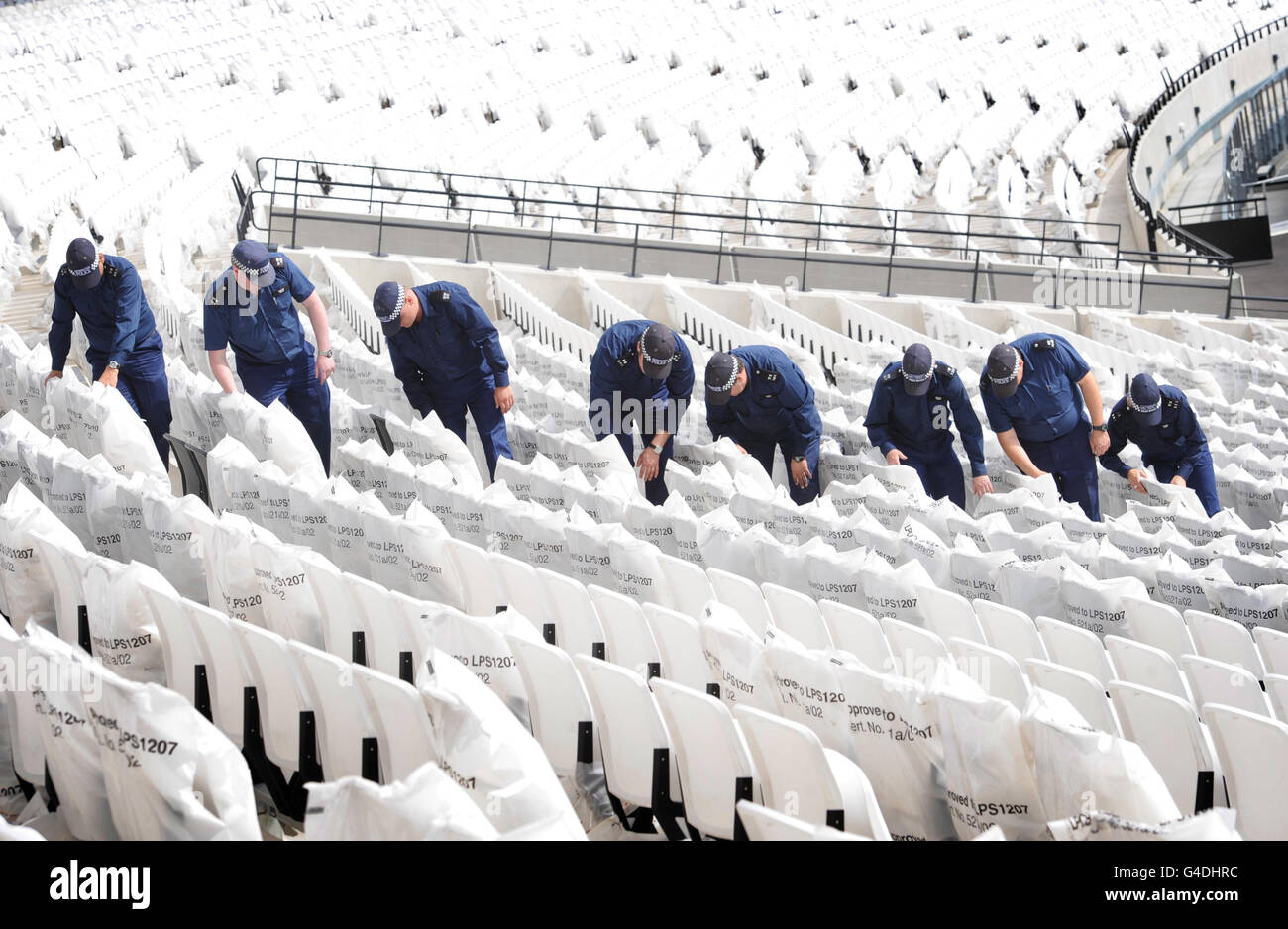 Police exercise at olympic stadium hi-res stock photography and images ...