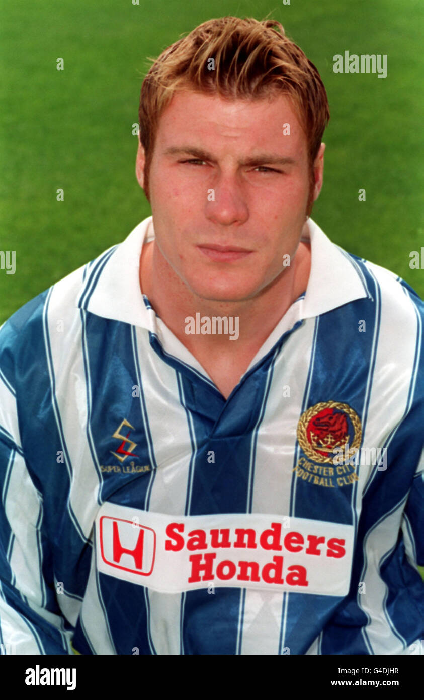 CHESTER CITY FOOTBALL CLUB. DAVID FLITCROFT OF CHESTER CITY FOOTBALL ...