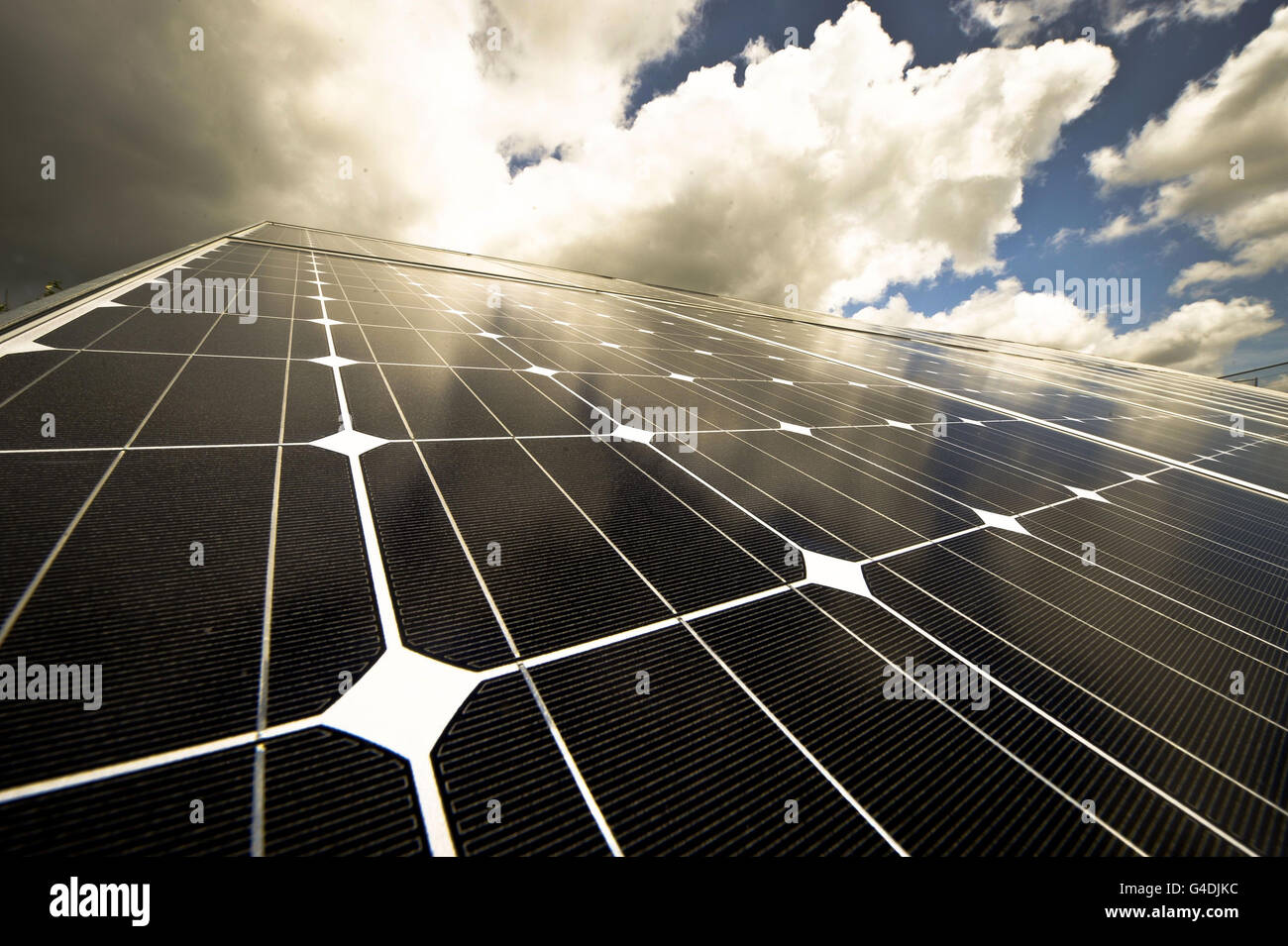 First solar farm in South West Stock Photo - Alamy