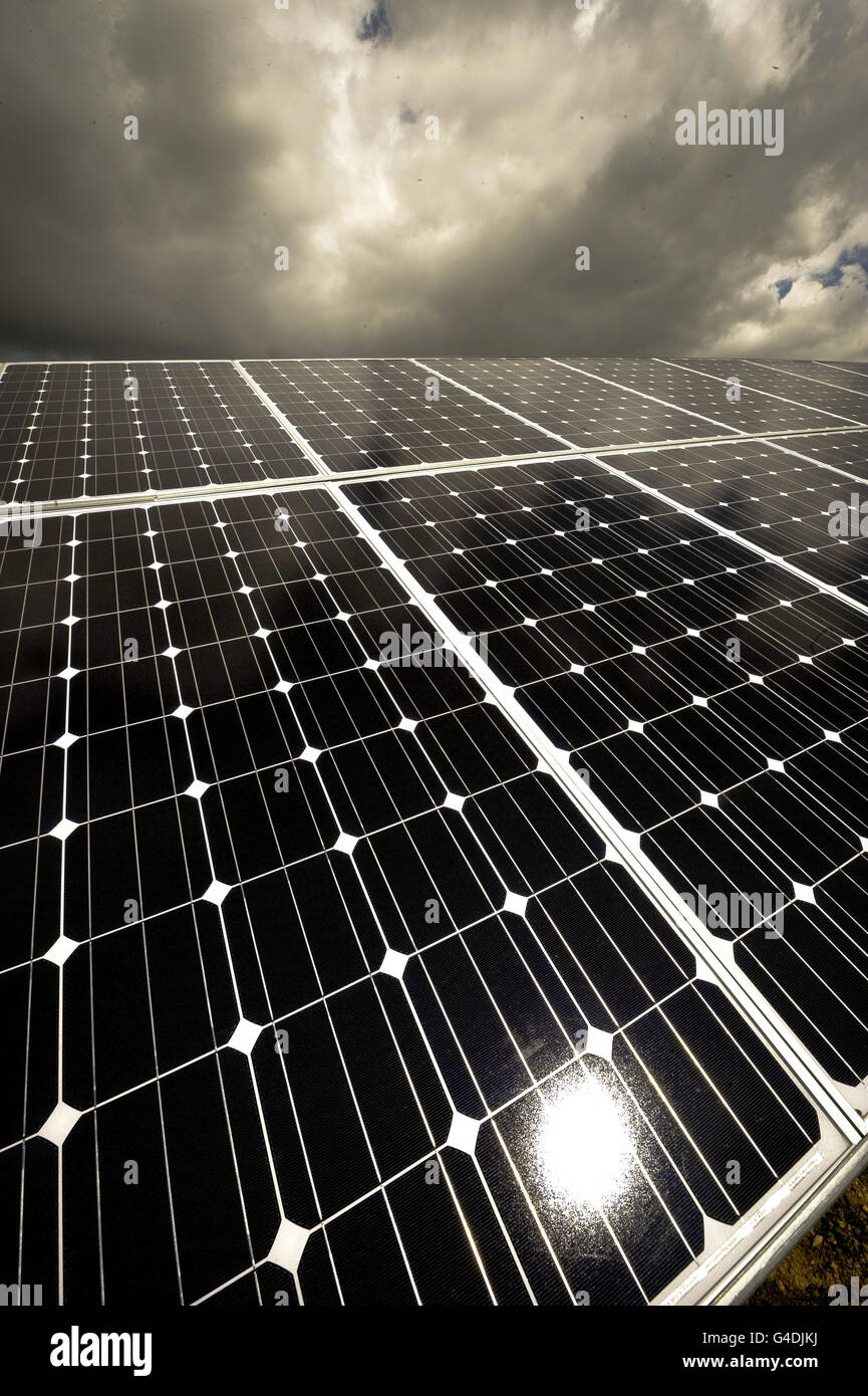 First solar farm in South West. Solar panels at the South West's first ...