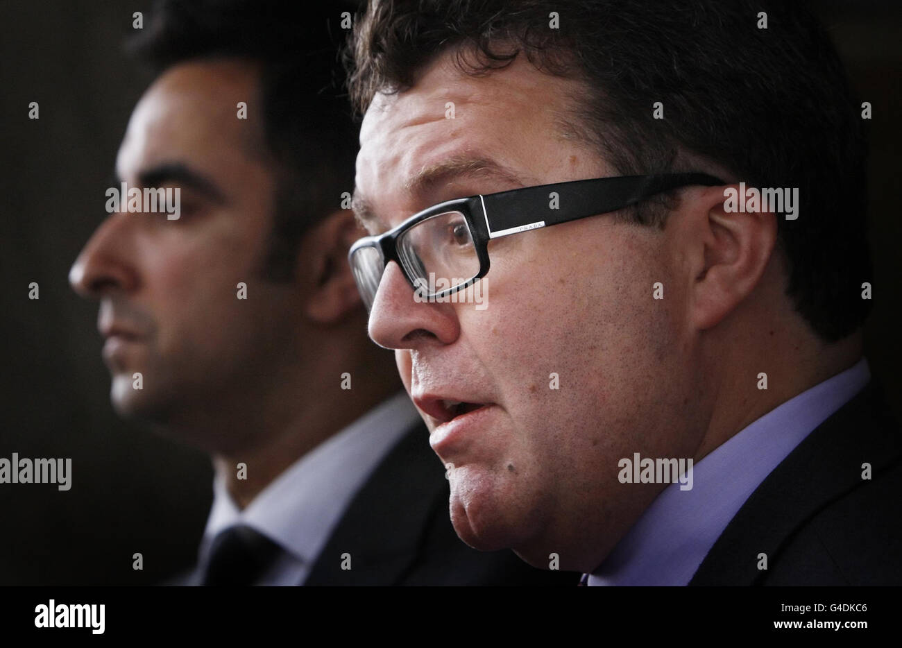 Tom Watson MP (right) and Aamer Anwar Solicitor for Tommy Sheridan ...