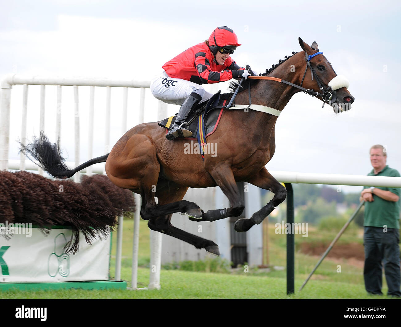 Horse racing family fun day southwell racecourse hi-res stock ...
