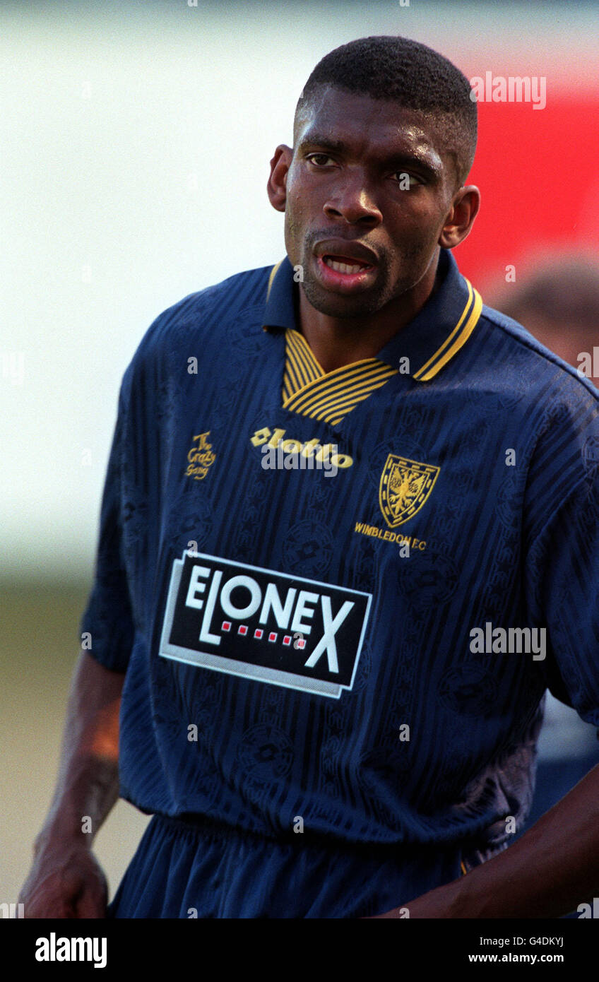PA NEWS PHOTO 1/8/98 EFAN EKOKU OF WIMBLEDON FOOTBALL CLUB Stock Photo ...