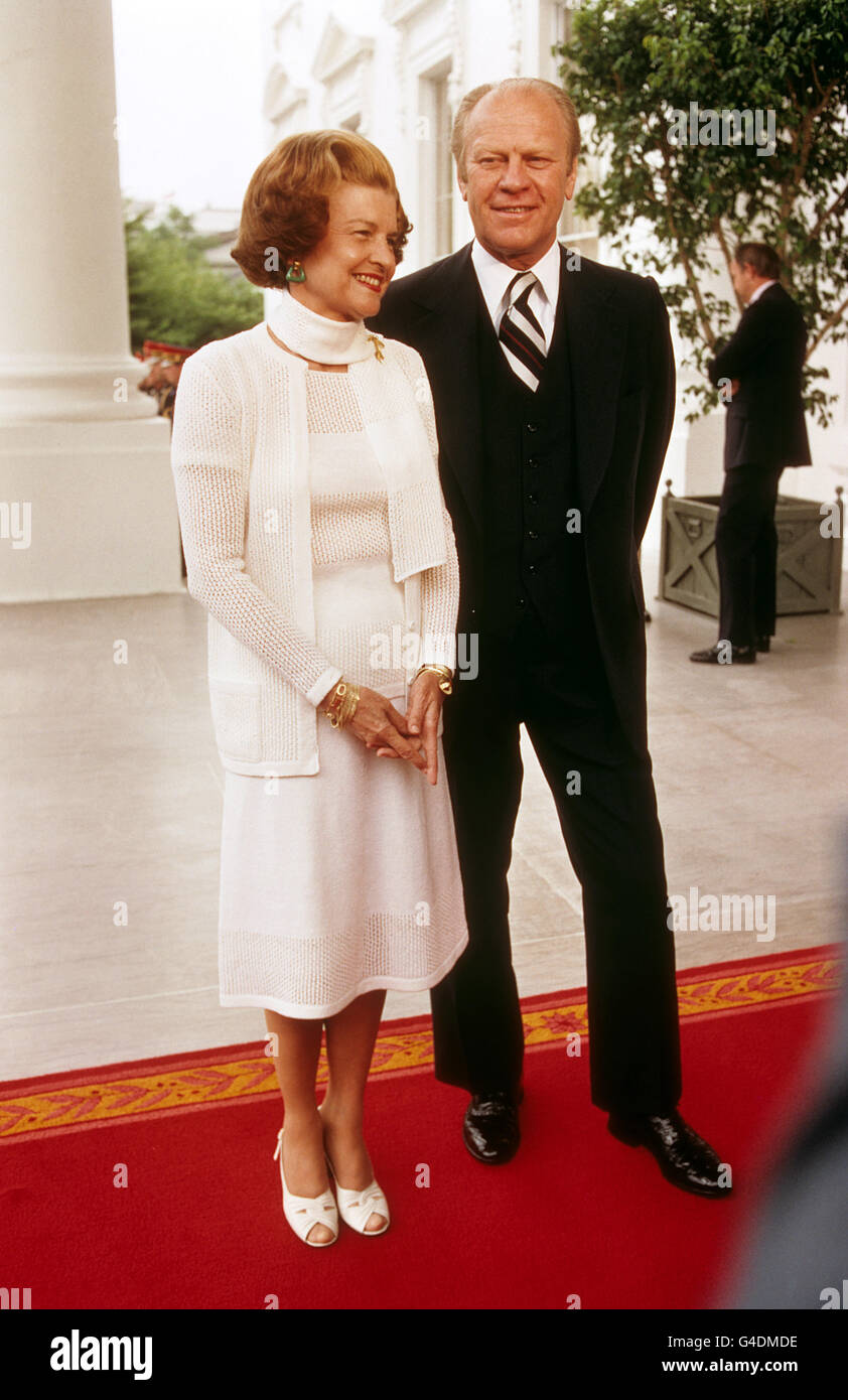 American president gerald ford and his wife betty hi-res stock ...