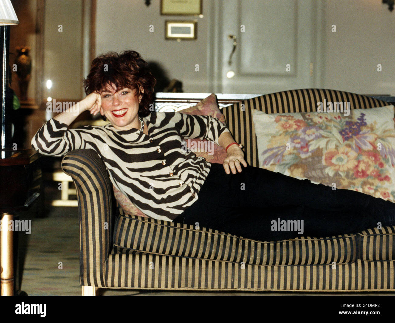 PA NEWS PHOTO 17/12/97 TV PERSONALITY RUBY WAX AT THE BBC WINTER ...