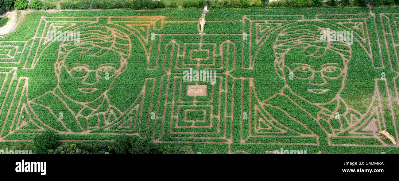 Europe's largest maze Stock Photo - Alamy