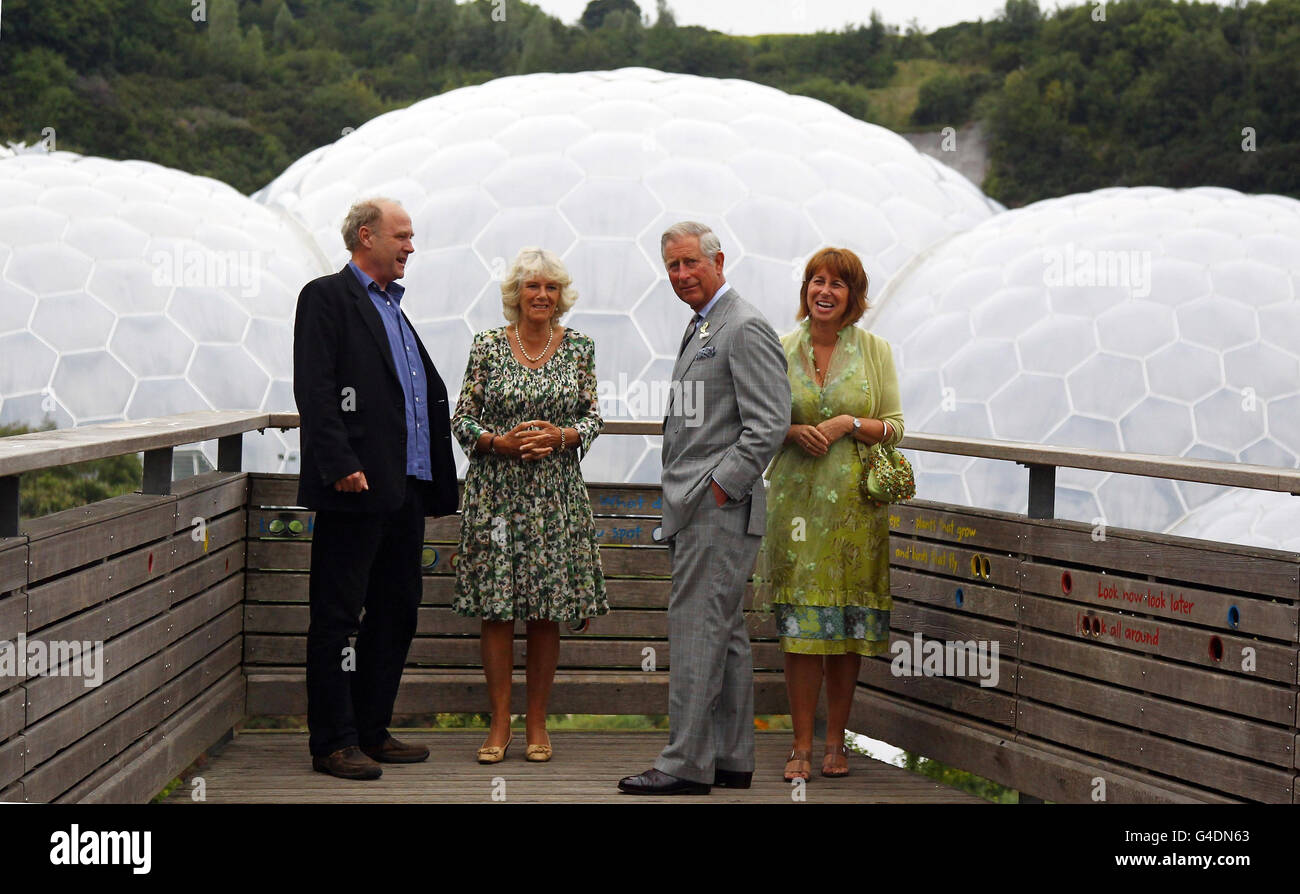 Chief Executive and co-founder of the Eden Project Tim Smit (left) and ...