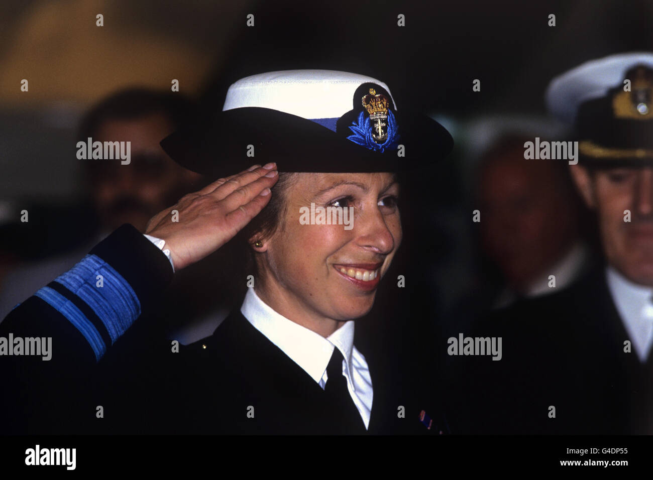 Royalty - Princess Royal - HMS Raleigh, Torpoint Stock Photo - Alamy