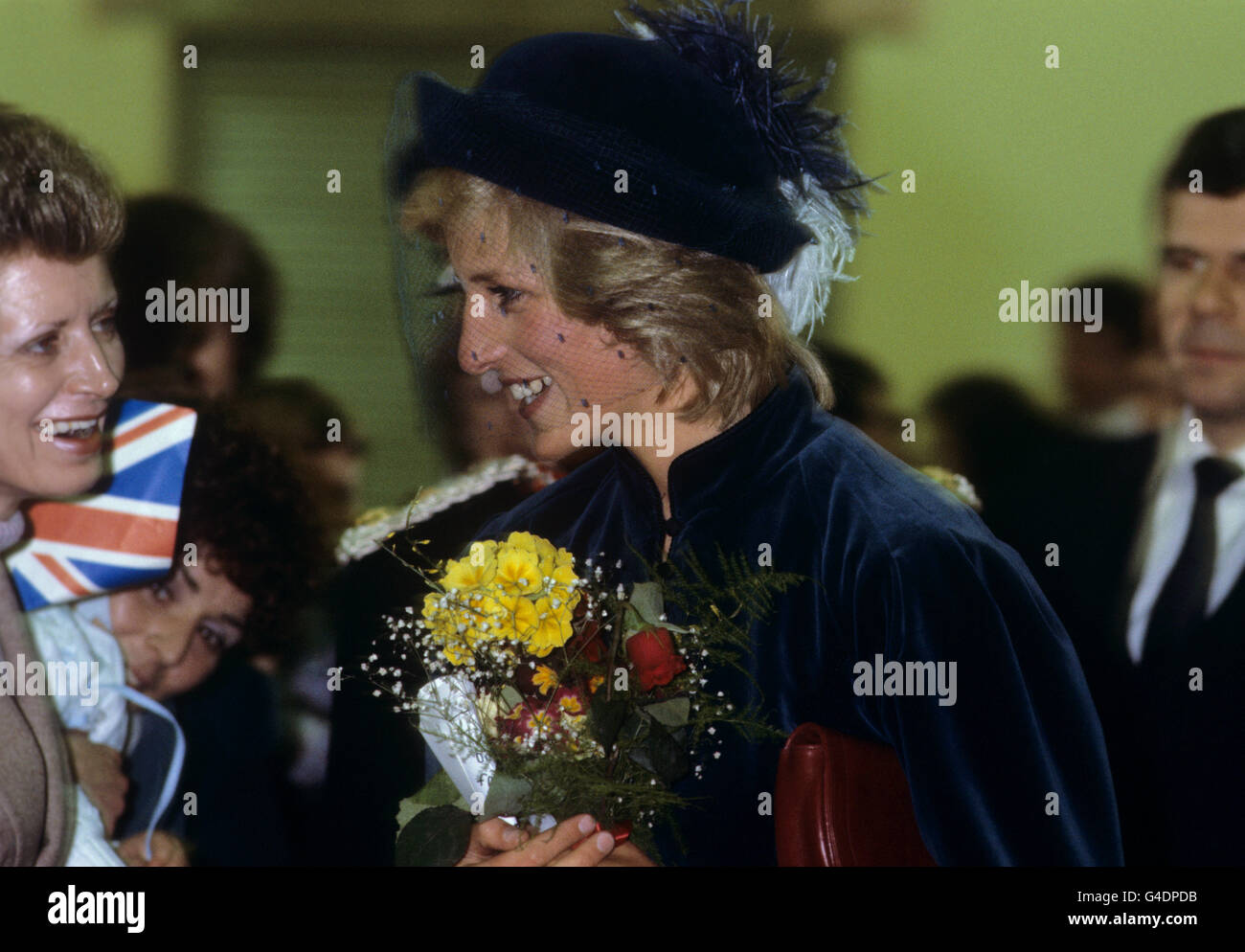 The Princess of Wales meeting people at the Findus Frozen Food factory ...