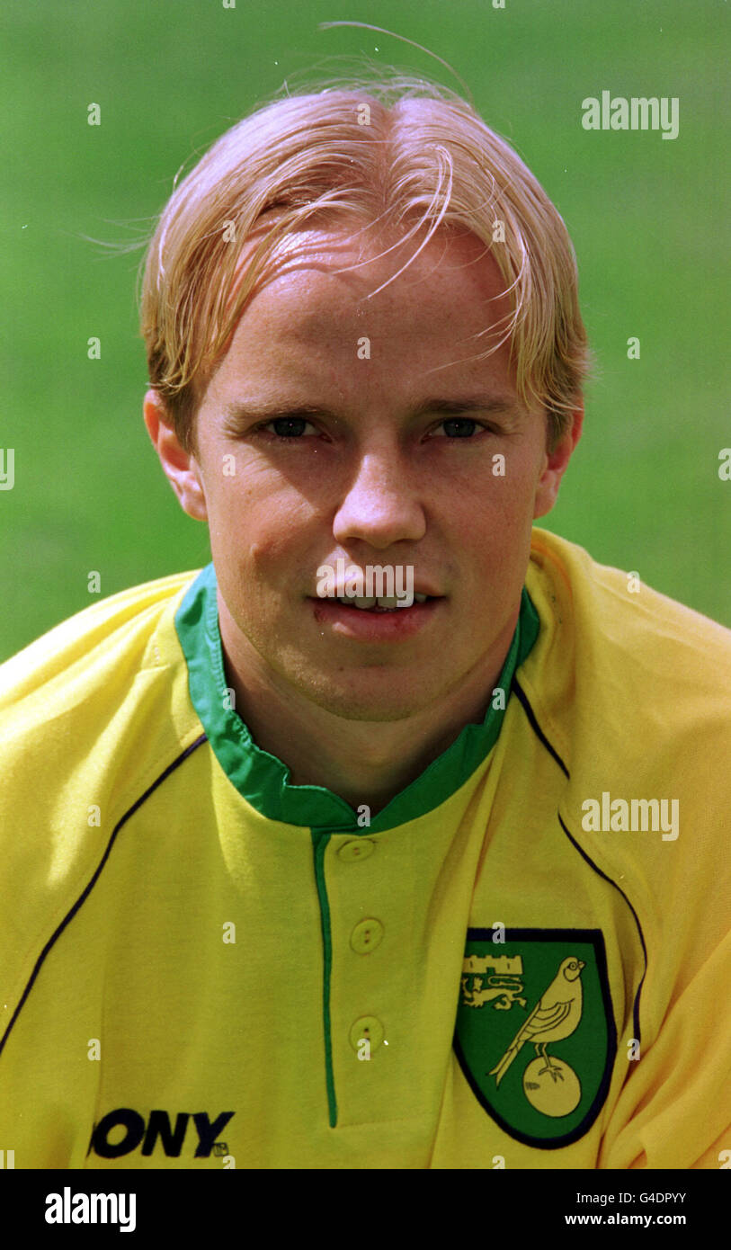 ERIK FUGLESTAD OF NORWICH CITY FOOTBALL TEAM Stock Photo - Alamy